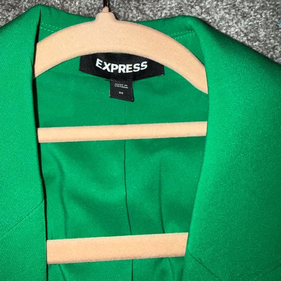 Express | Jackets & Coats | Express Green Boyfriend Blazer | Poshmark